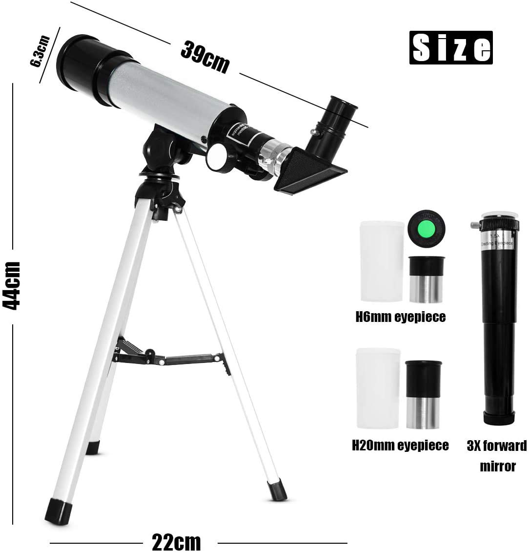 Kids Astronomical Telescope, Professional 90X Astronomical Landscape ...