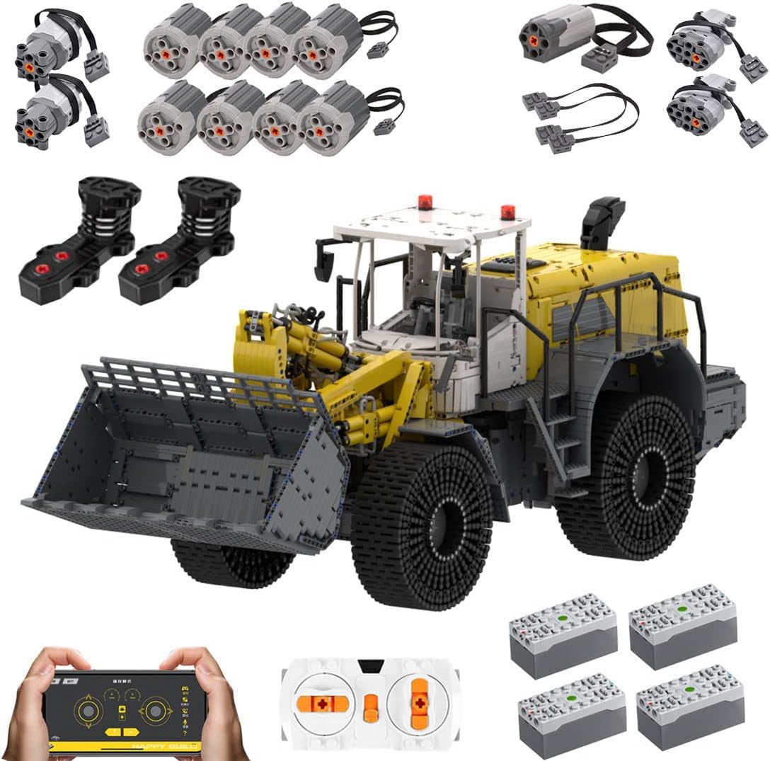 AMOC Technik Dynamic Bulldozer Building Kit with 16 Motors, MOC-49777 ...