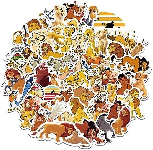 Amazon.com: 36Pcs Make Your Own Lion King Toys Stickers Sheet,Lion King ...