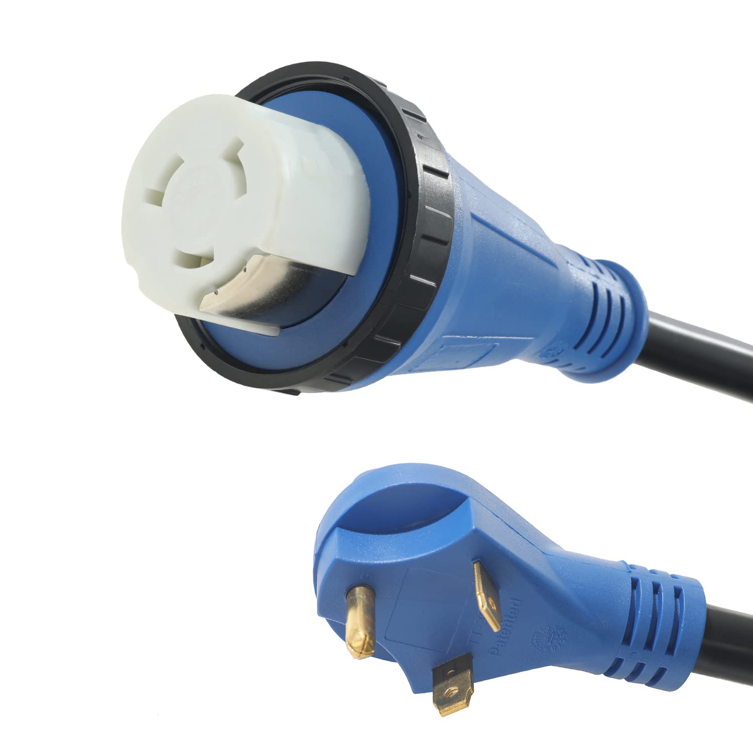 Snapklik.com : RV 30 Amp To 50 Amp Adapter Plug Cord 12-Inch,NEMA TT ...