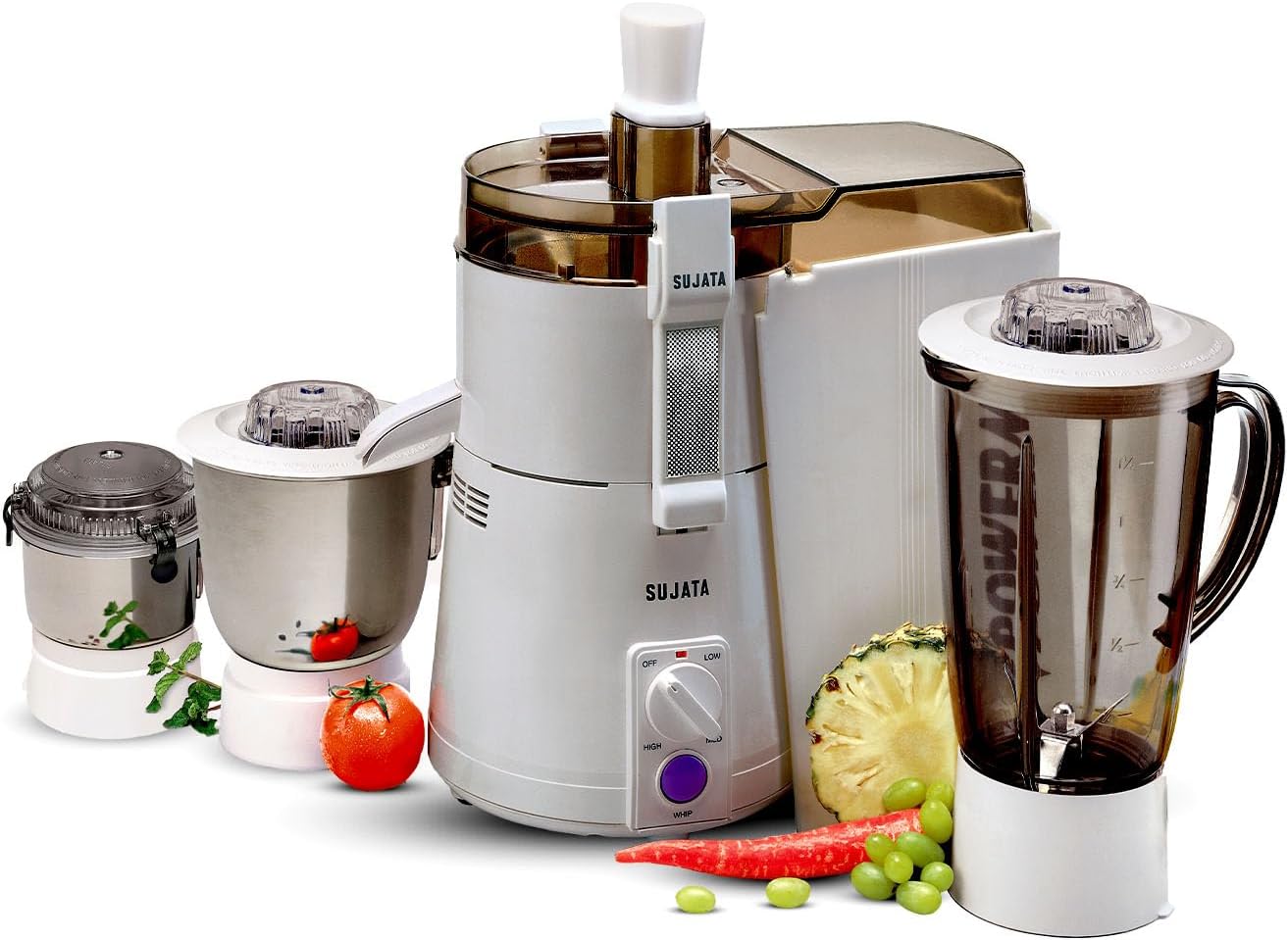 Buy Bajaj Ninja Series PowerBlend 1000 Watts Juicer Mixer Grinder With ...
