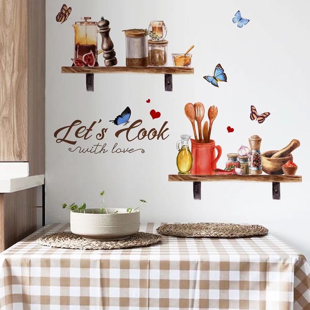 Amazon.com: ELANE 8 Pcs Sunflower Vases Wall Sticker,Wood Color Wall ...