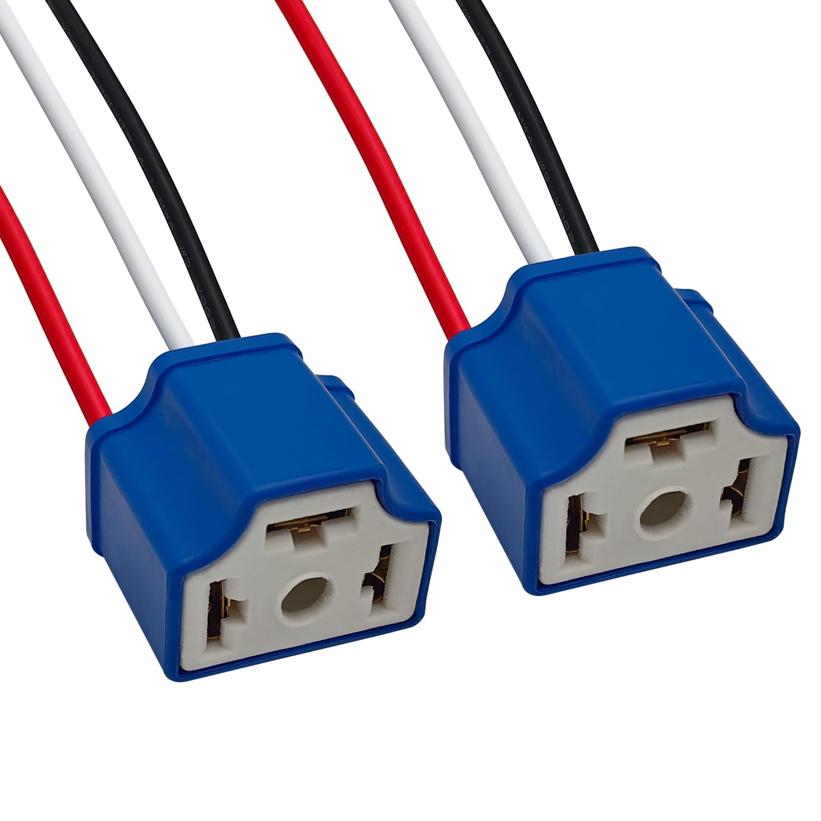 Snapklik.com : 2Pcs H4 9003 HB2 Heavy Duty Ceramic Wiring Harness ...