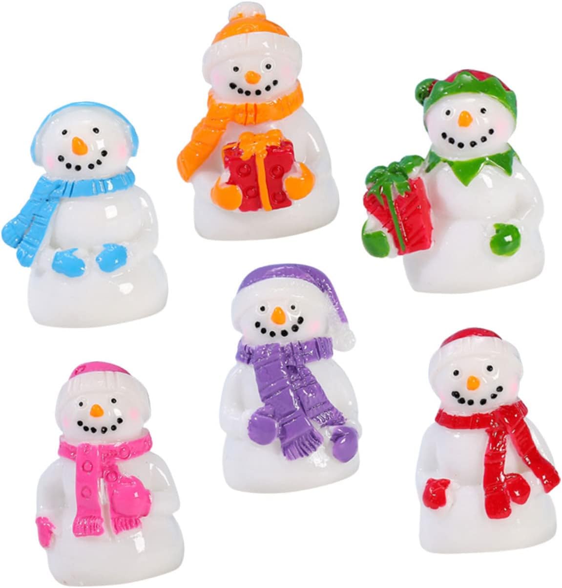 Amazon.com: Toddmomy 6pcs Christmas Micro Landscape Snowmen Garden ...