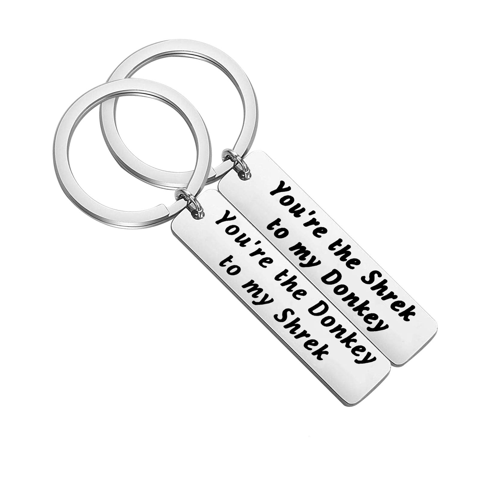 Buy FOTAPYou're Donkey to my Shrek Keychain Set Shrek Fans Gift Best ...