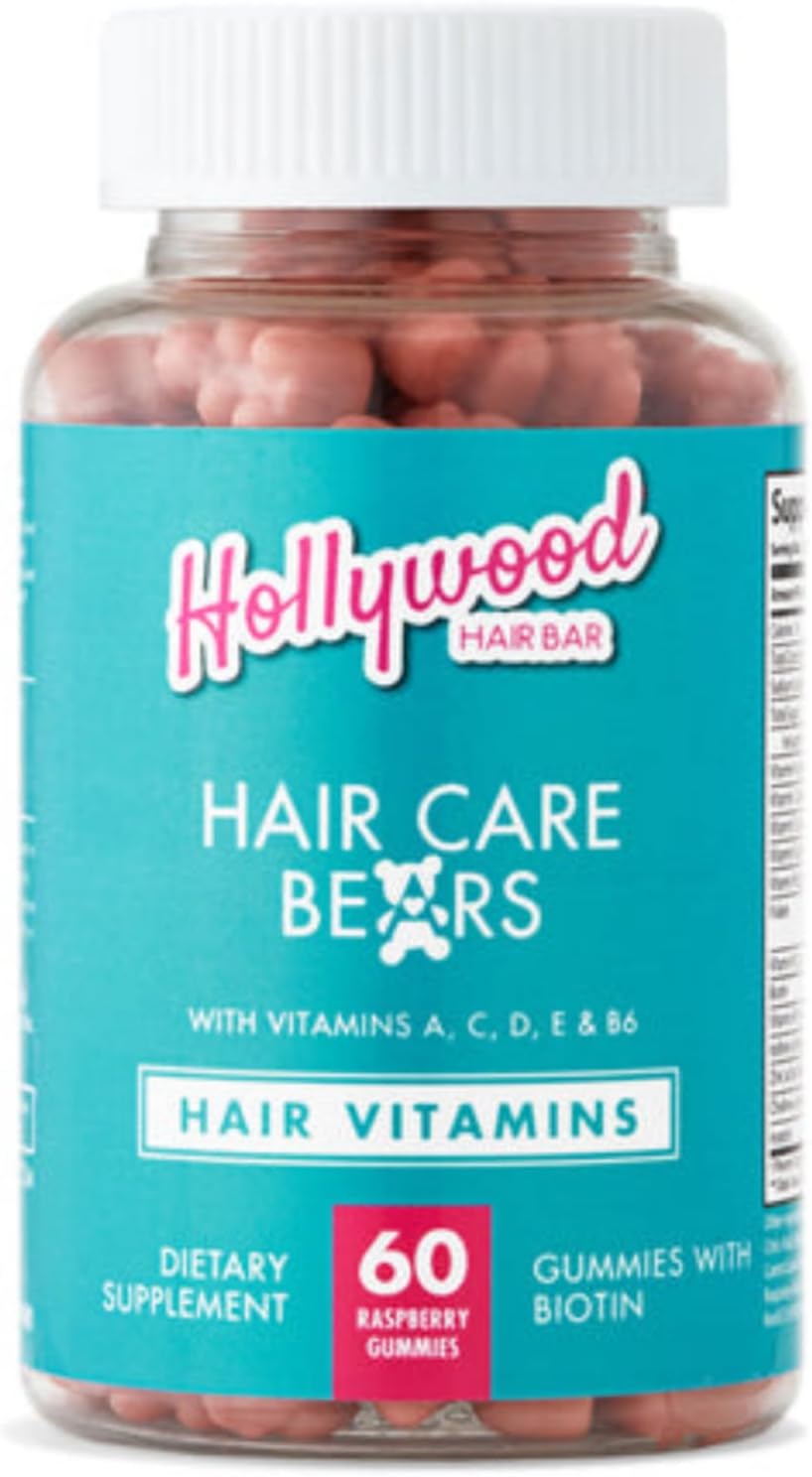 Amazon.com: Hollywood Hair Bar Hair Care Bear Gummy Vitamins - for All ...