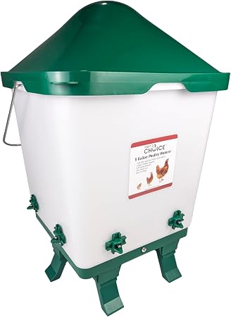 Amazon.com: Hen's Choice 5 Gallon Chicken Waterer with 8 Drinker ...