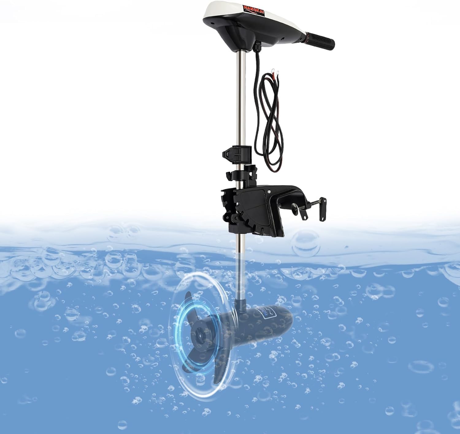 45 LBS Thrust Transom Mounted Saltwater Electric Trolling Motor Maximum ...