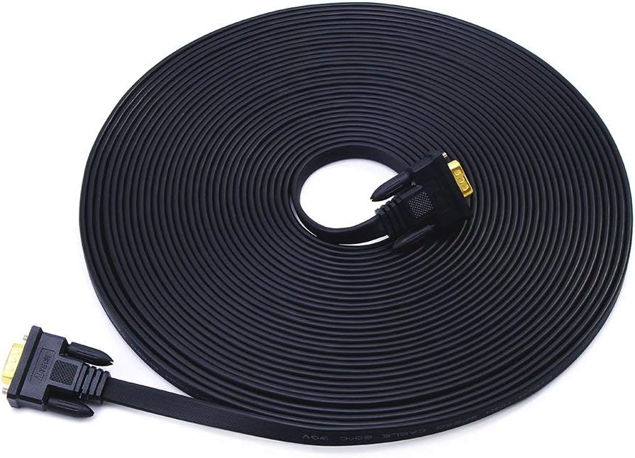 Amazon.com: DTECH 65ft Extra Long VGA to VGA Cable 15 Pin Male to Male ...