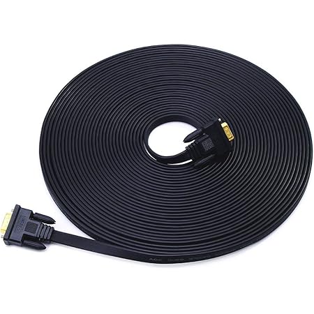 Amazon.com: DTECH 65ft Extra Long VGA to VGA Cable 15 Pin Male to Male ...