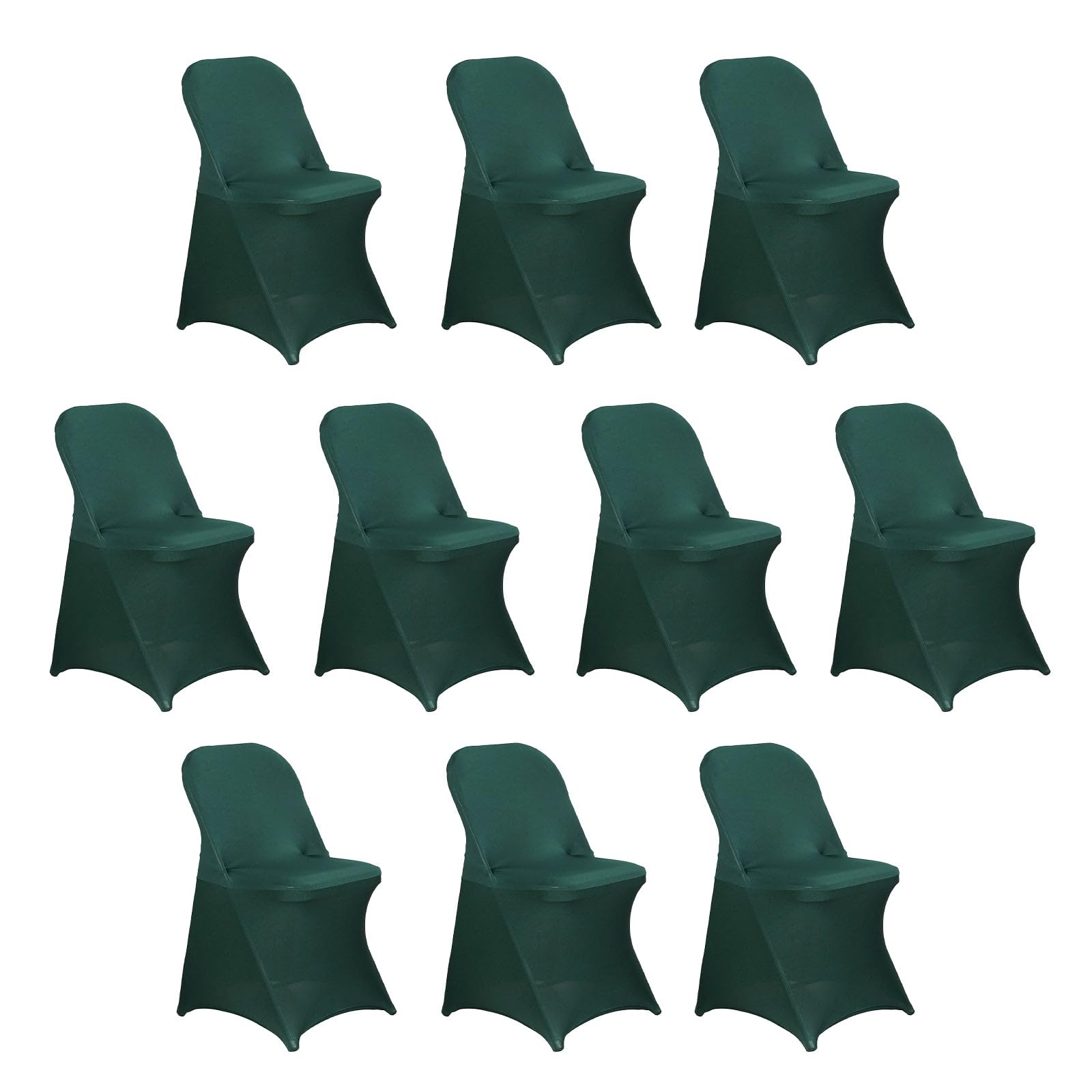 Amazon.com: Efavormart 10 Pack Hunter Emerald Green Spandex Folding ...
