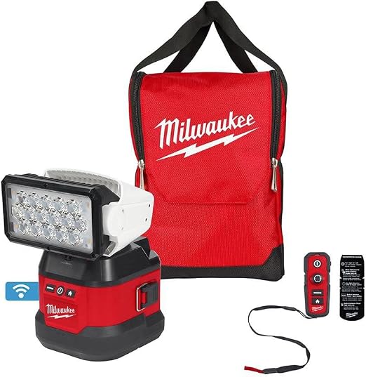 Milwaukee M18 Utility Remote Control Search Light with Portable Base ...