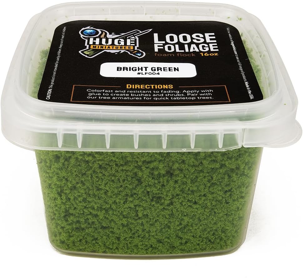 Amazon.com: Huge Miniatures Loose Foliage, Bright Green Tree Flock for ...