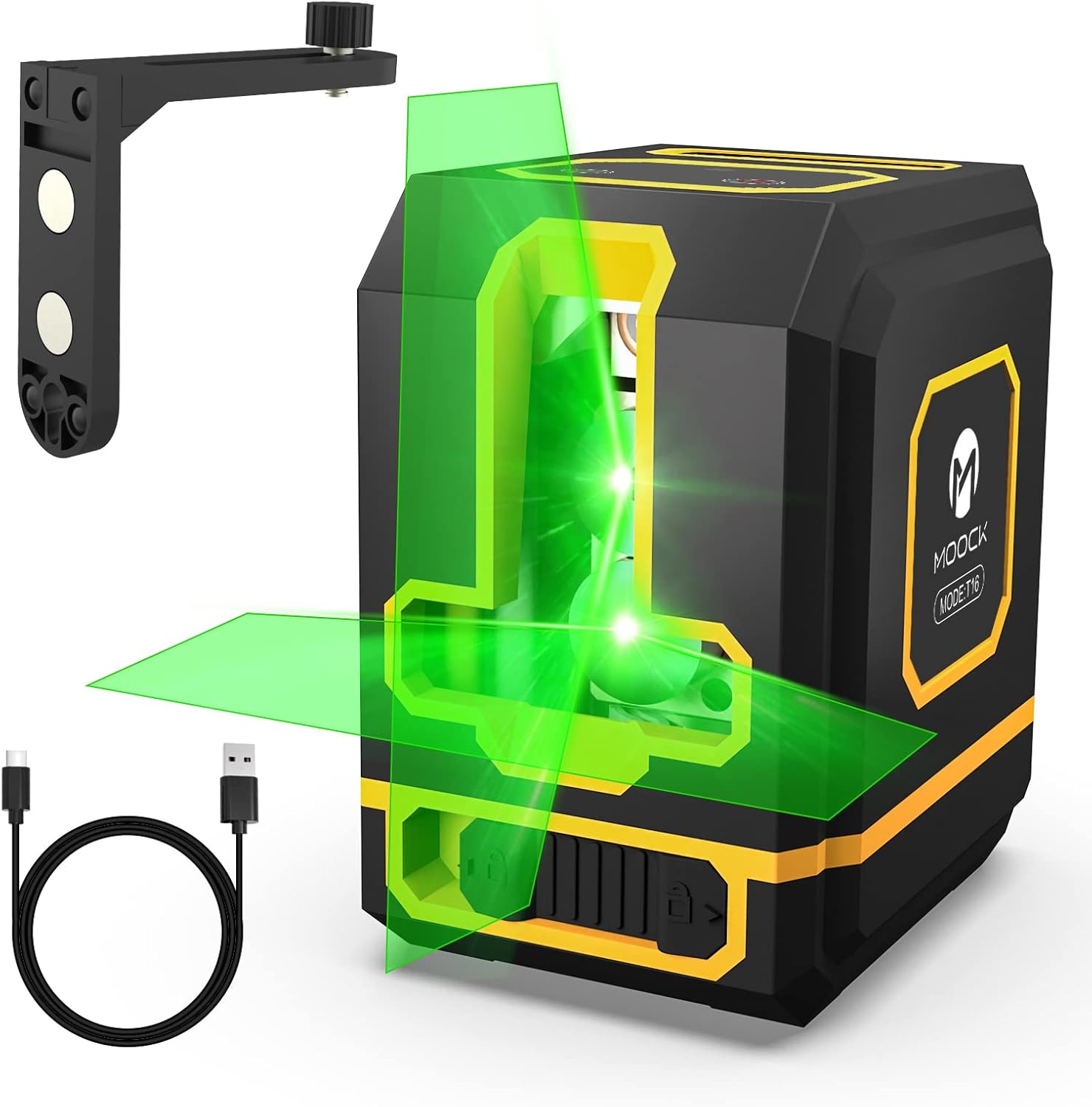 Rechargeable Laser Level, MOOCK 90ft Self Leveling Lazer Leveler Tool ...