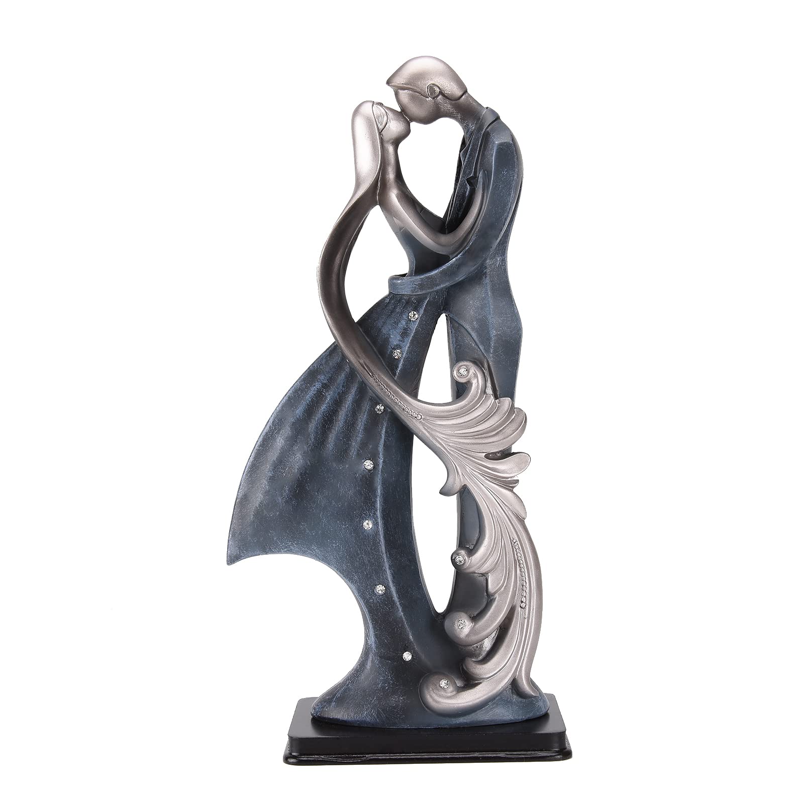 Amazon.com: BRABUD Resin Romantic Kiss Couple Statue Dancing Lover ...