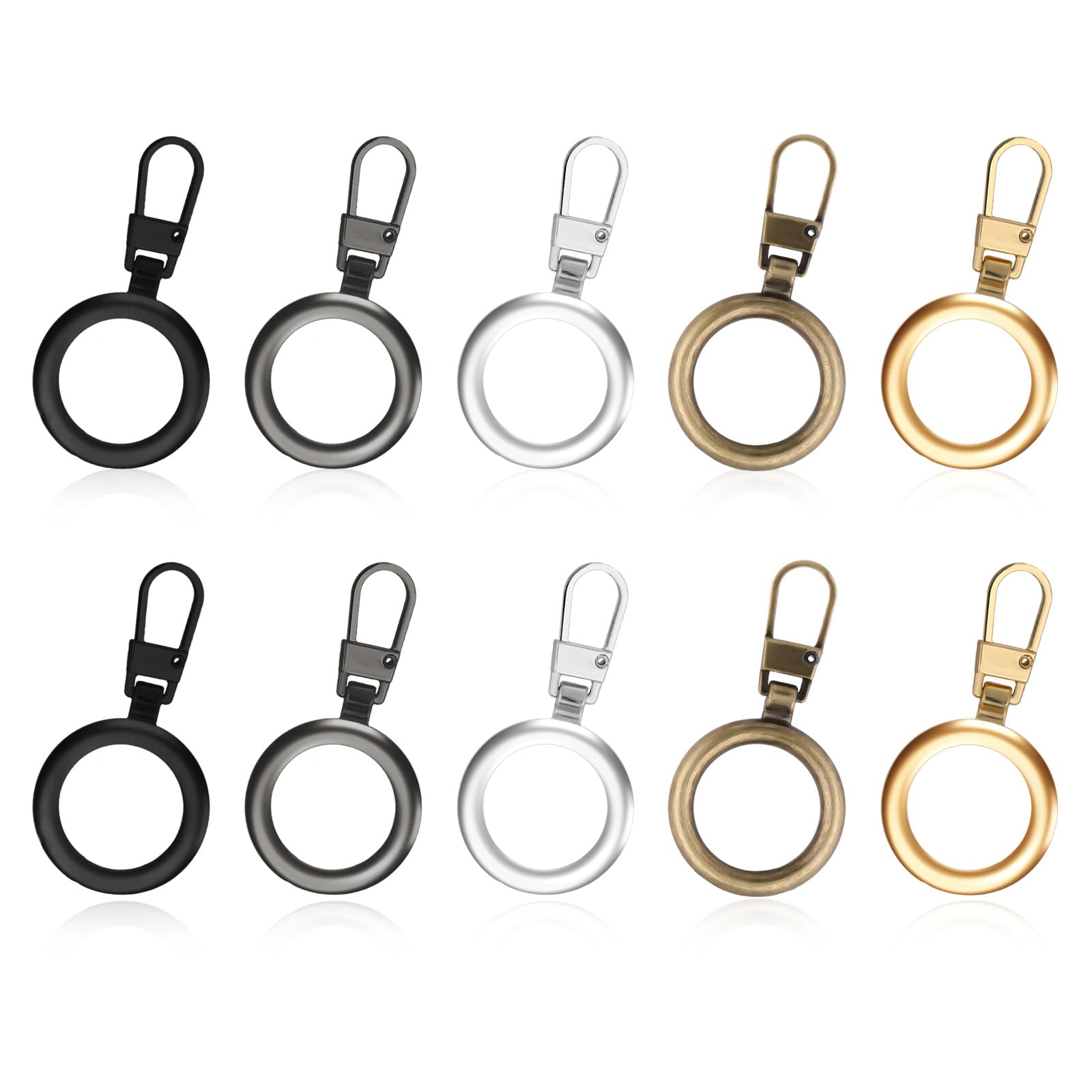 Amazon.com: 5PCS Zipper Pulls, Round Zipper Pulls Replacement ...