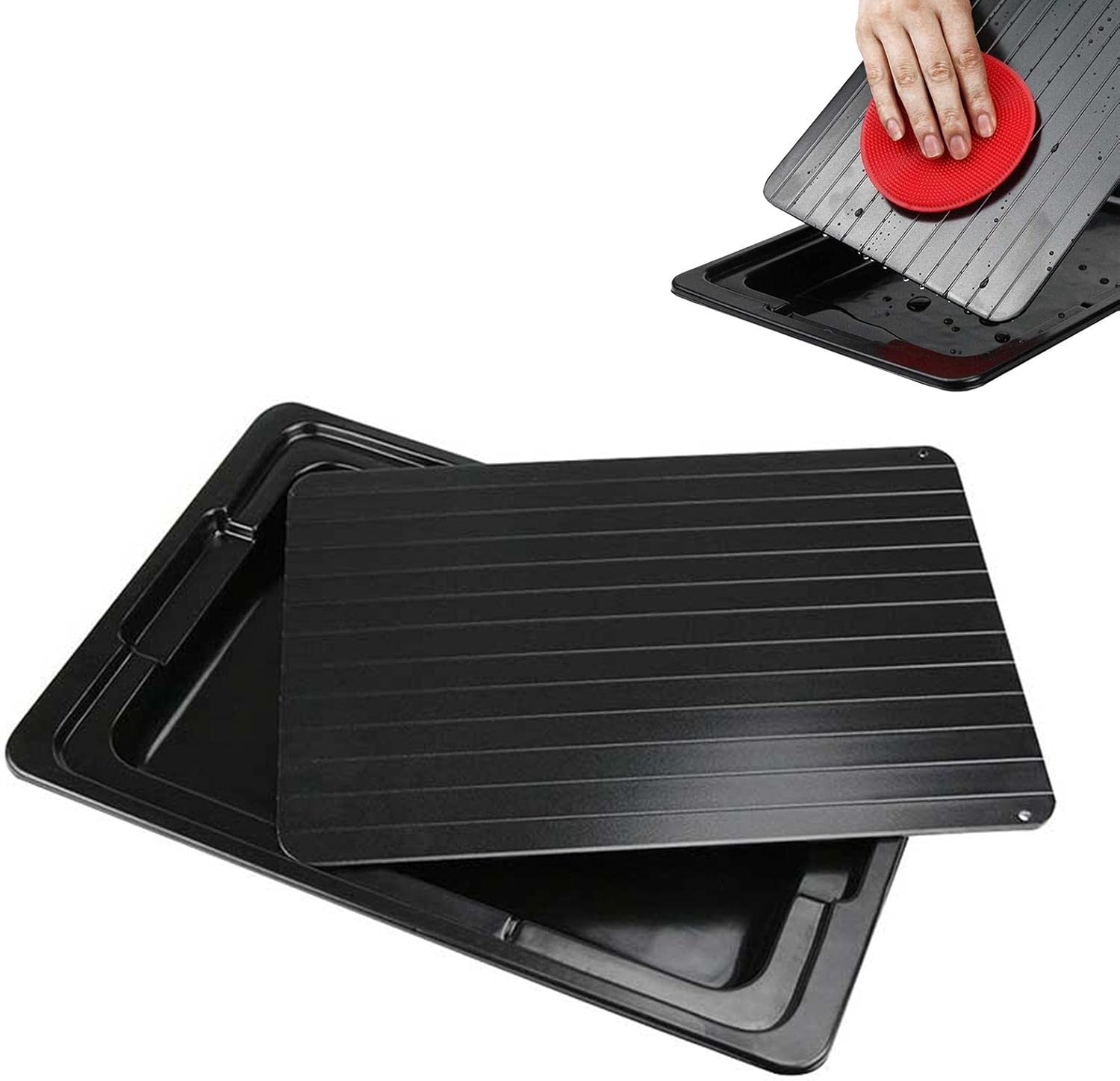 Amazon.com | Defrosting Tray - Thawing Tray With Drip Tray, Quick ...