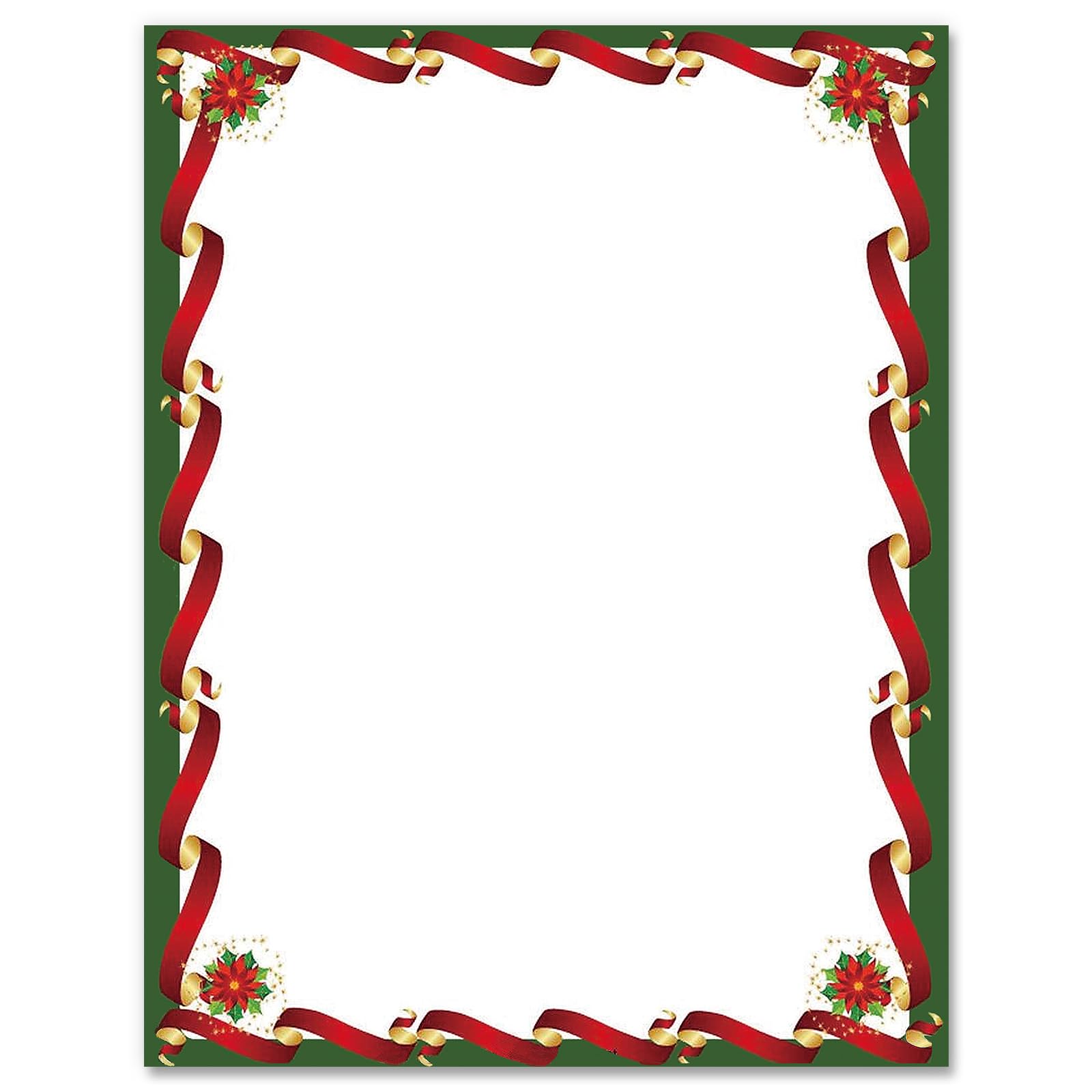 Amazon.com : AnyDesign 60 Sheet Christmas Stationery Paper Red Green ...