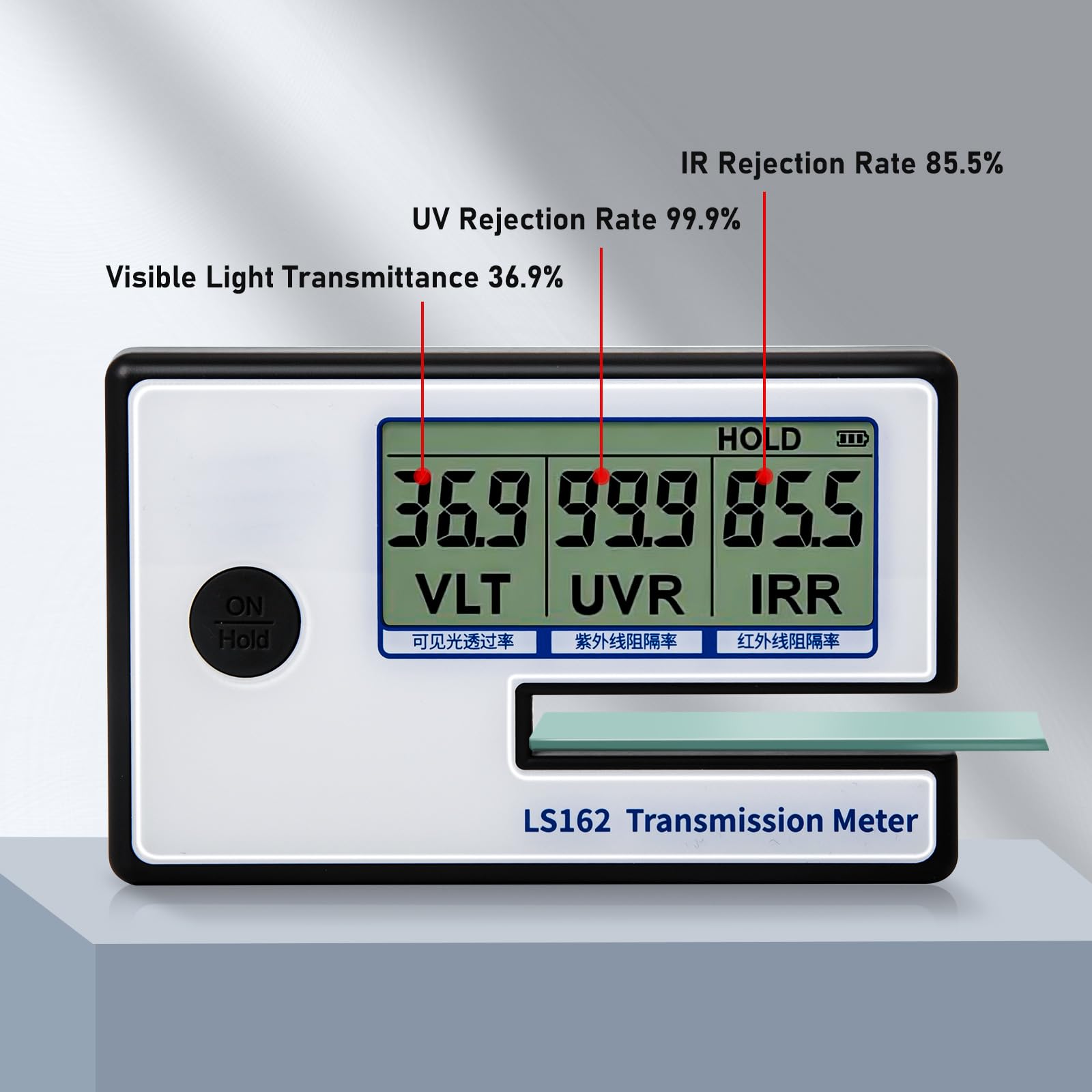 Snapklik.com : Portable Solar Tester Meter, Digital Window Tint Meter ...