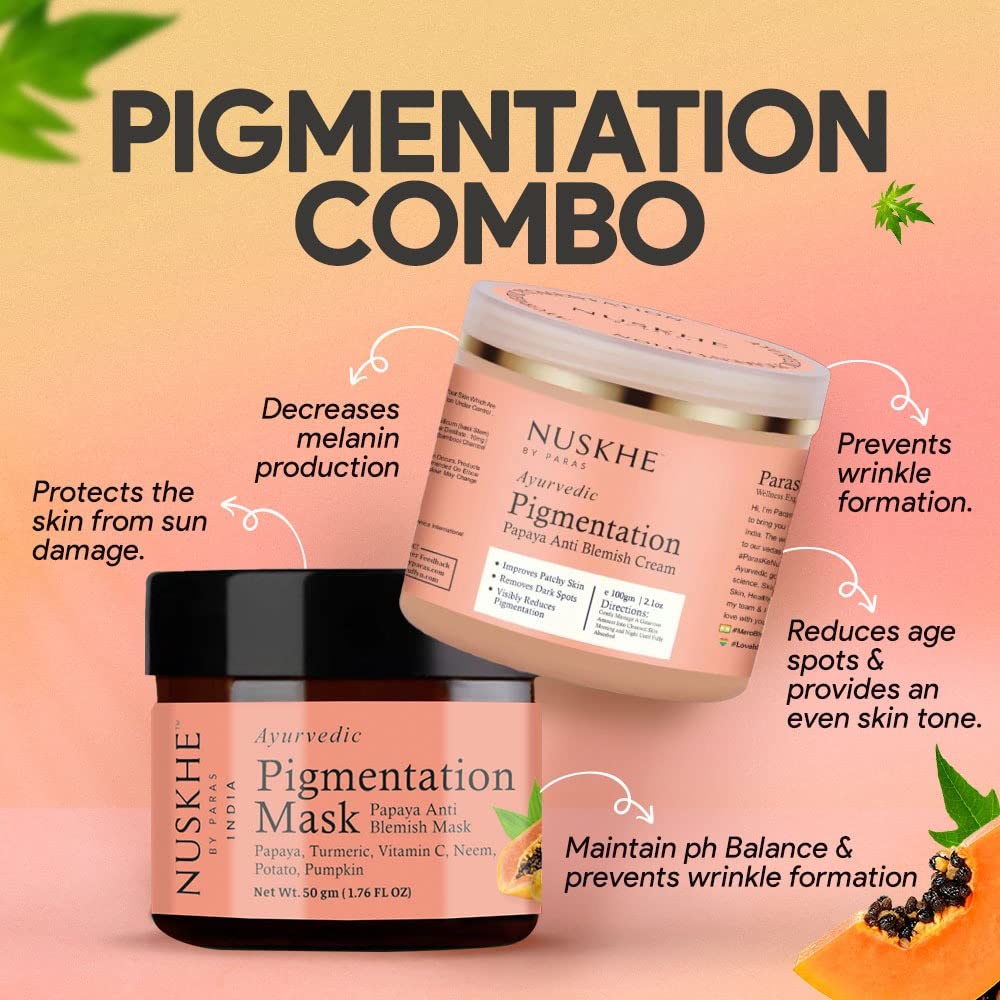 Nuskhe by Paras Papaya Pigmentation Combo for Men and Women : Amazon.in ...