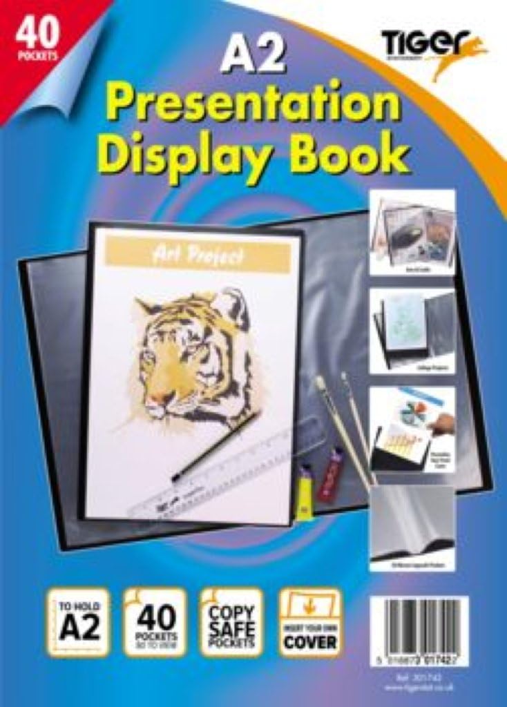 Amazon.com : Tiger 301718 40 A5 Pocket Presentation Display Book ...