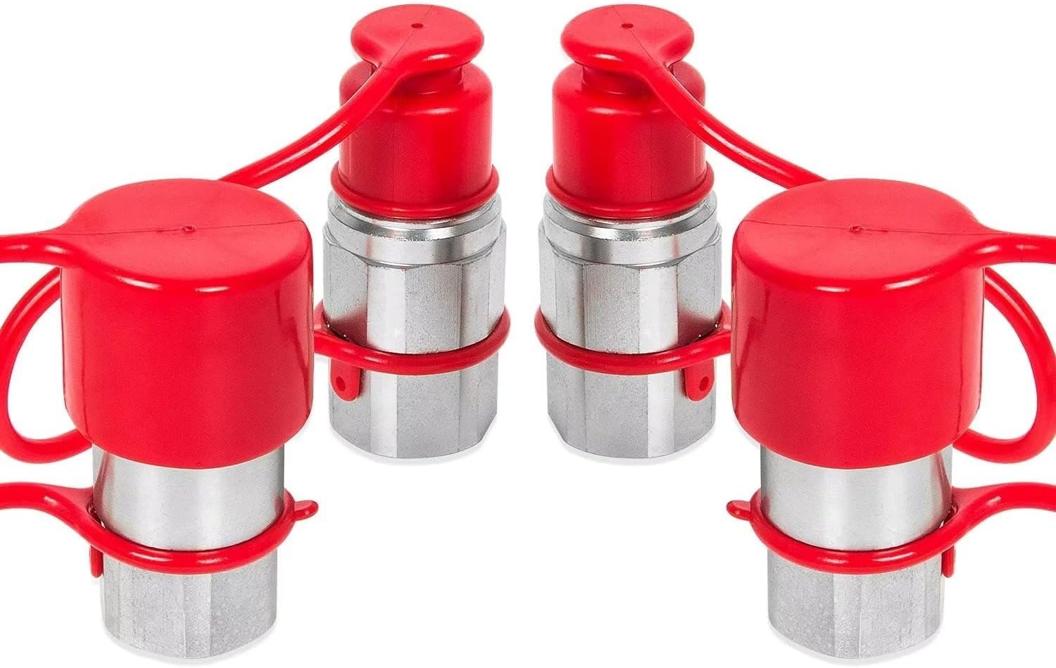 Amazon.com: Summit Hydraulics 1/2" Skid Steer Flat Face Hydraulic Quick ...