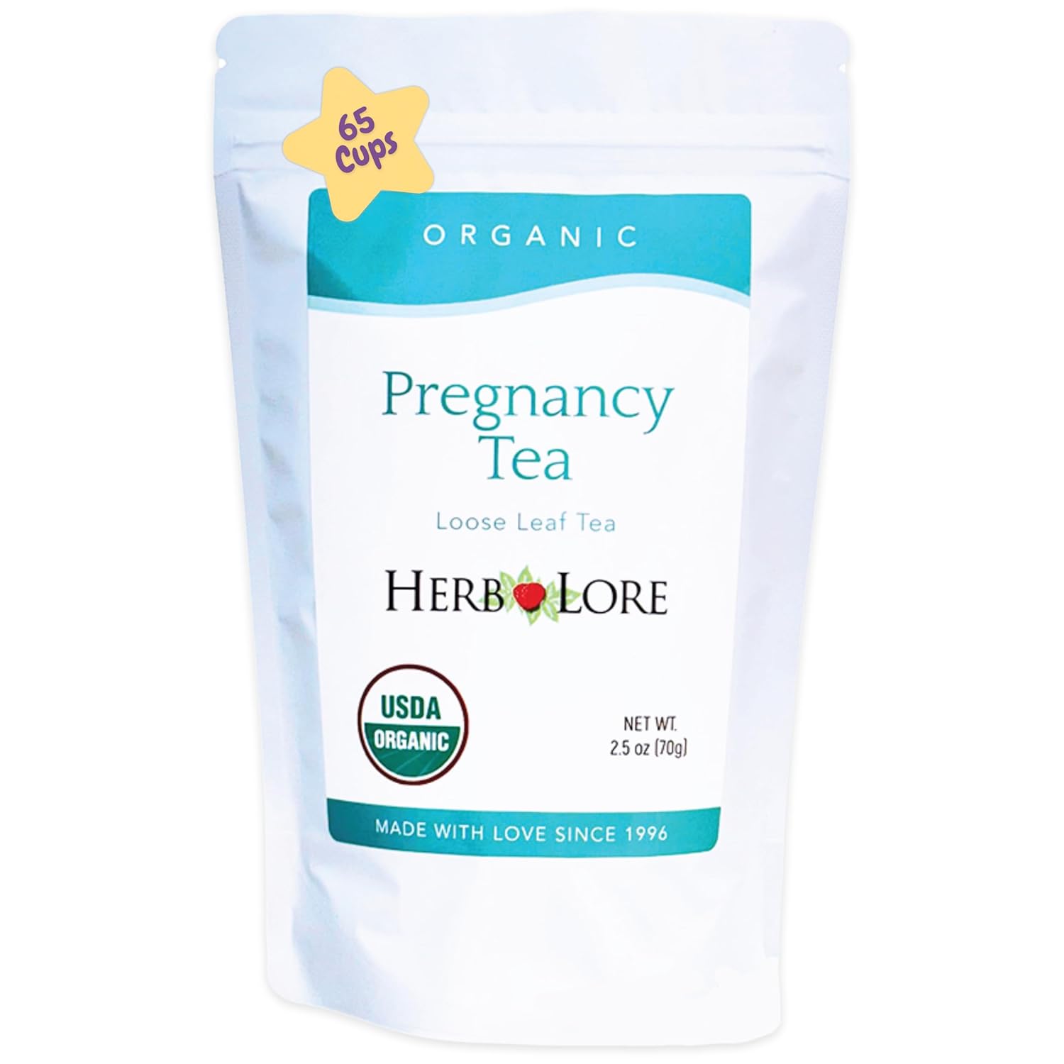 Amazon.com : Herb Lore Organic Pregnancy Tea - 65 Servings Loose Leaf ...