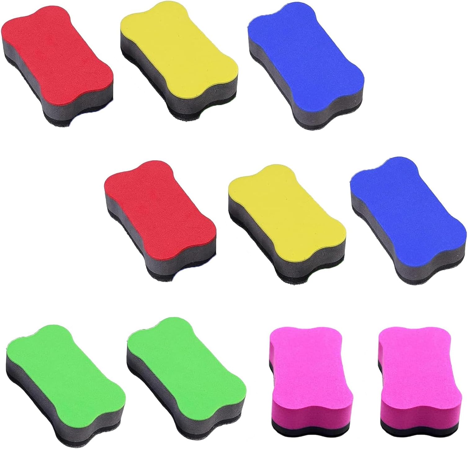10Pcs Whiteboard Rubber Magnetic Whiteboard Eraser White Board Foam ...