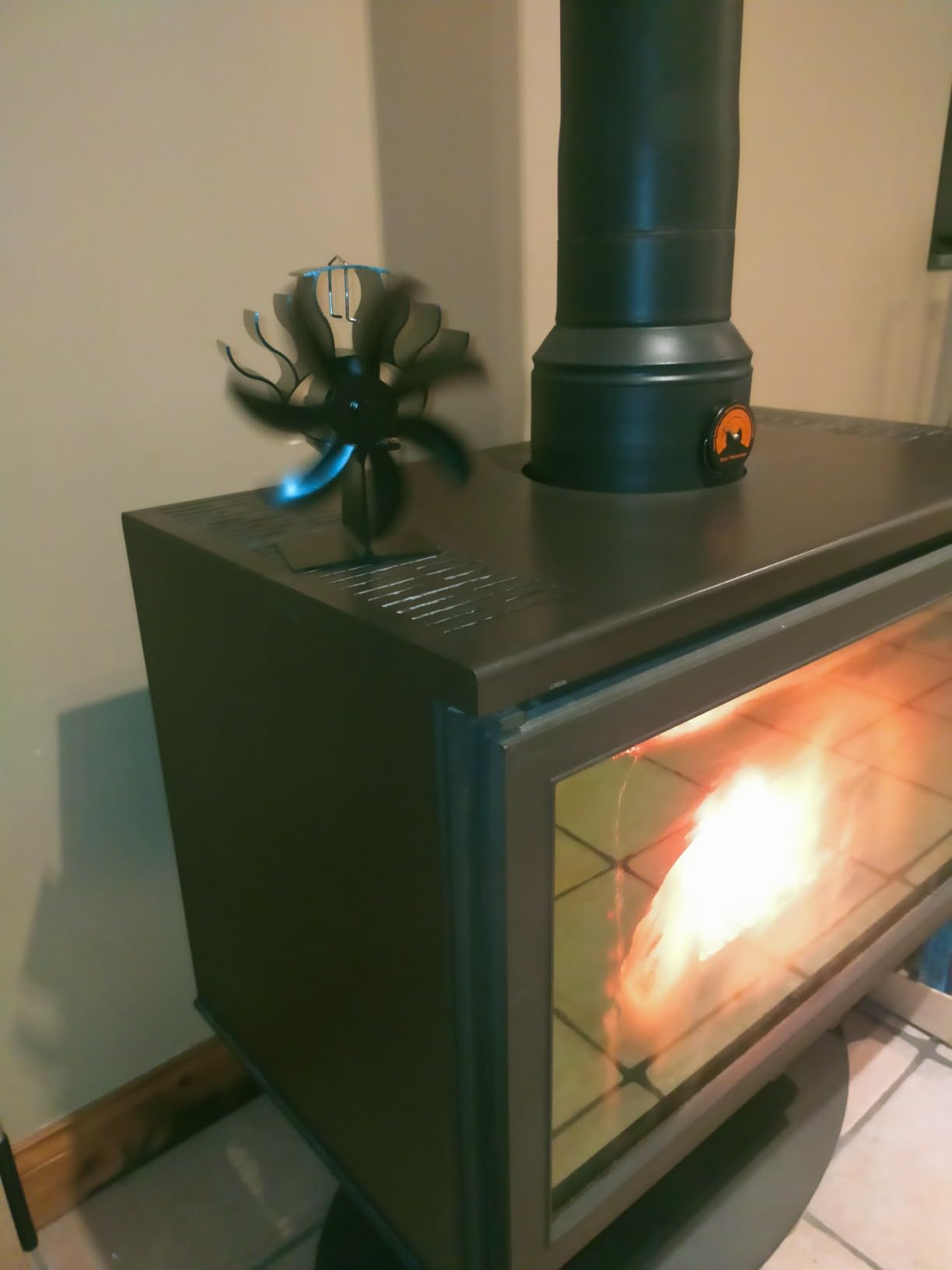 UZIMOO Ventilateur Poele à Bois, 7 Pales Ventilateur Cheminée ...