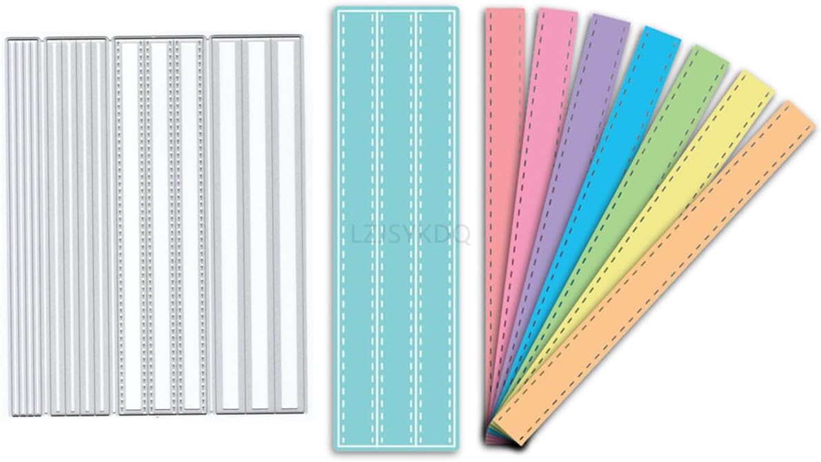 Amazon.com: Square Strip Die Cuts for Card Making, Long Strip Metal ...