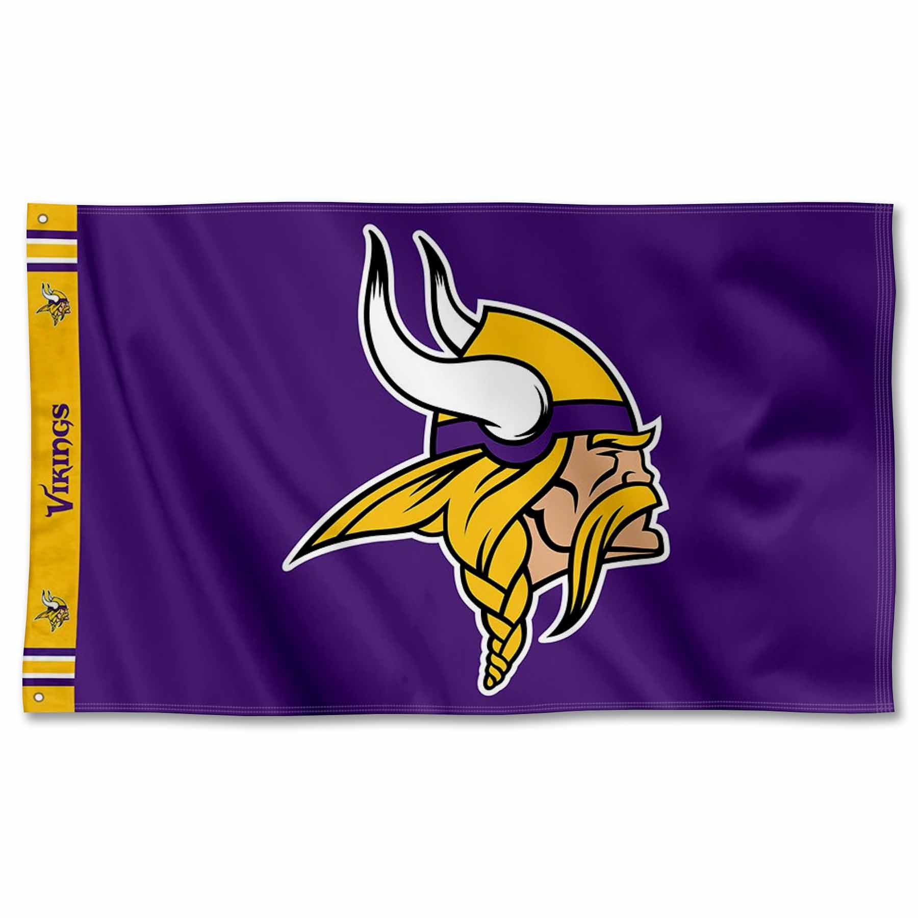 Amazon.com : WinCraft Minnesota Vikings Printed Header 3x5 Foot Banner ...
