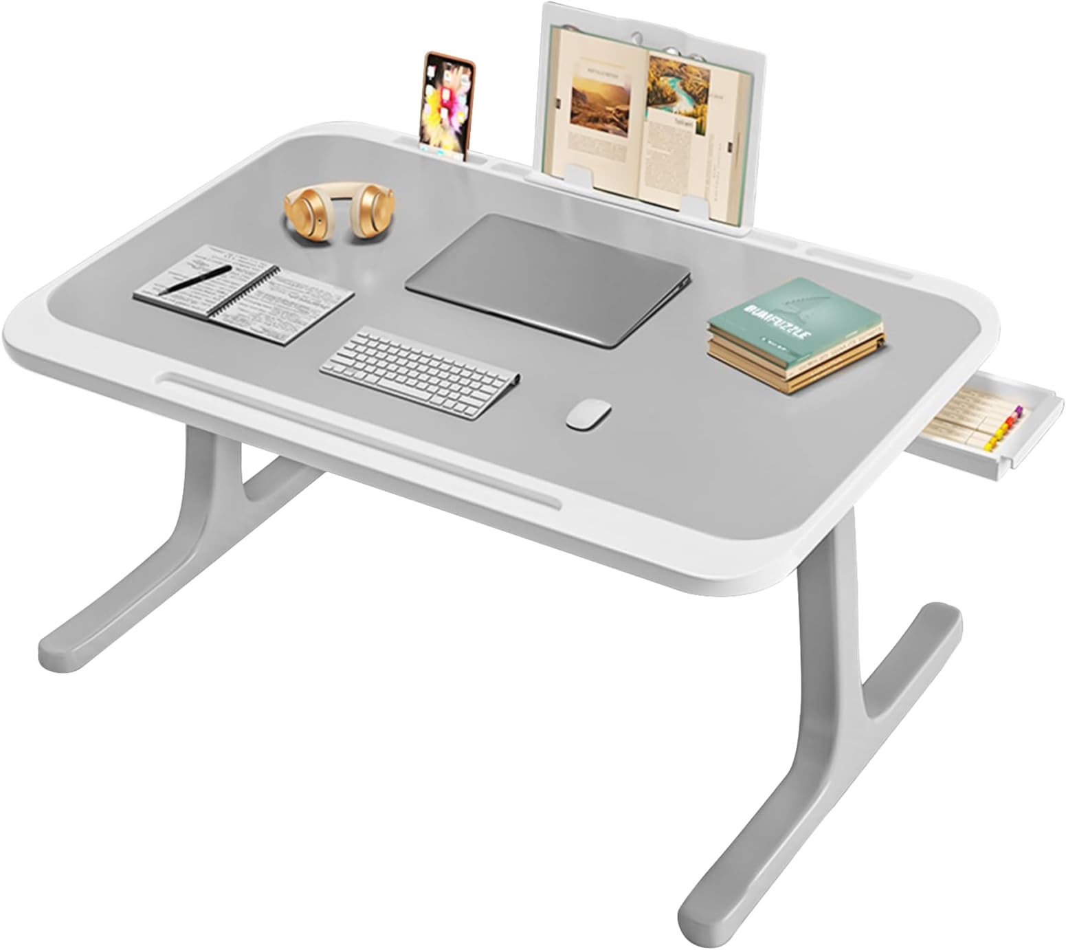 Amazon.com: Foldable Bed Table for Laptop, Laptop Desk Table Stand ...