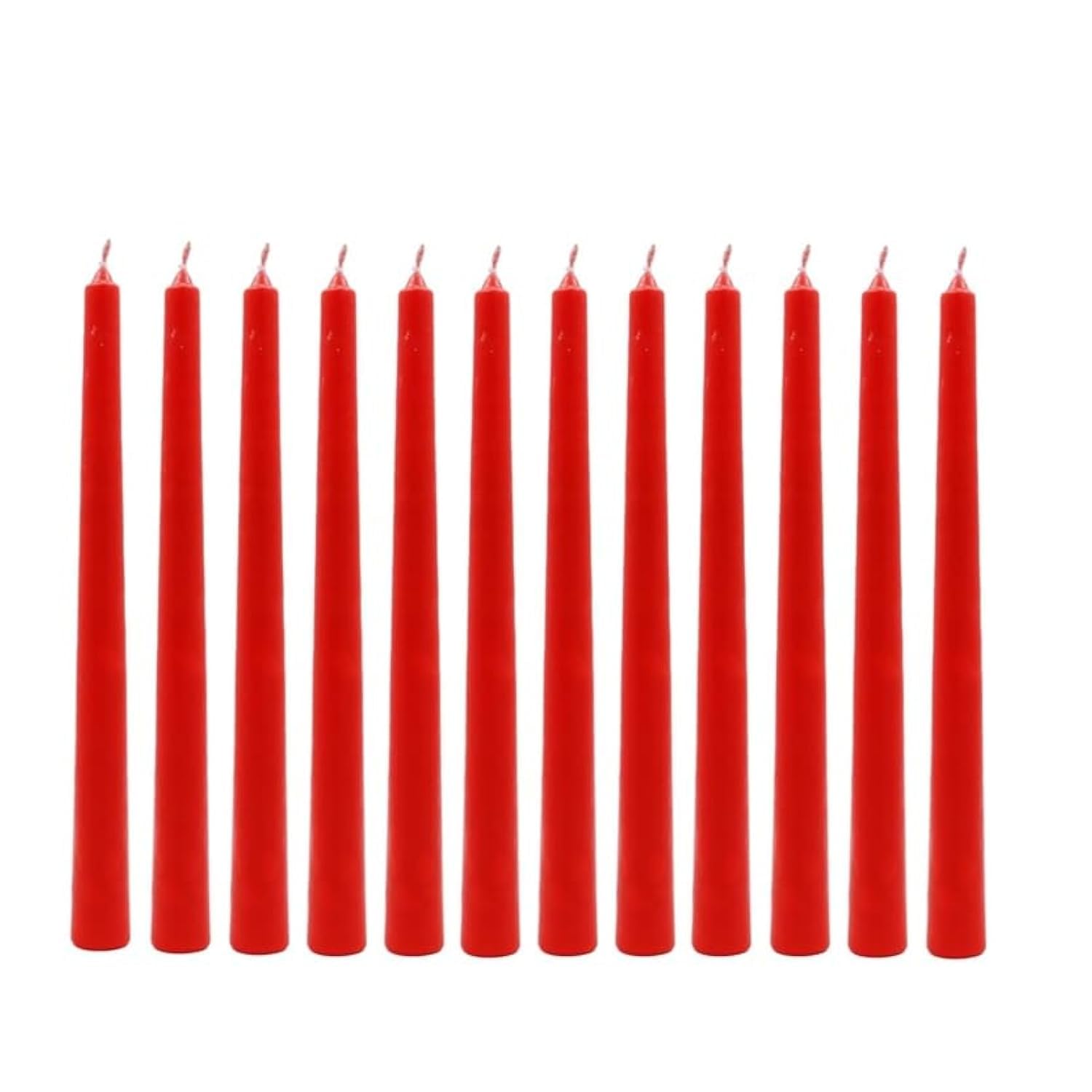 Amazon.com: Hosley Unscented 10 Inch Red Taper Candles, 12 Pack - 6 ...