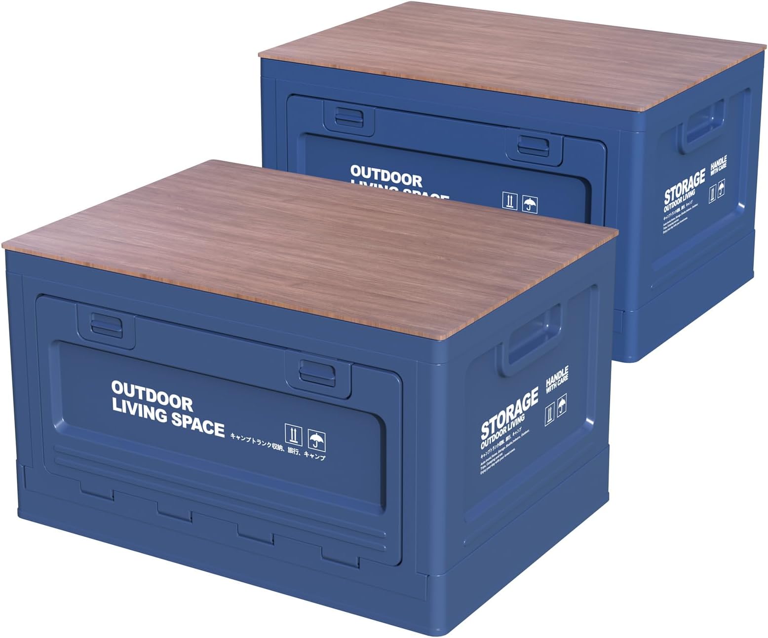 Amazon.com - Joytwo Camping Storage Box Bins with Lids Collapsible and ...