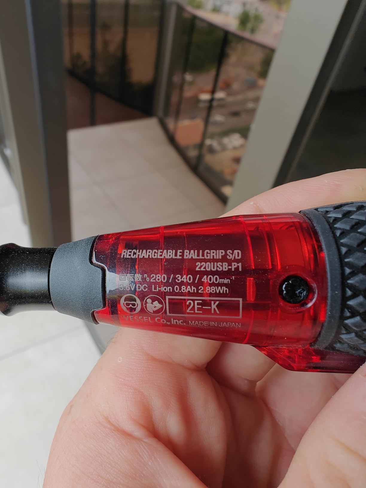 Vessel 220USB-P1GRE Electric Ball Grip Screwdriver Plus Galaxy 3 Level ...