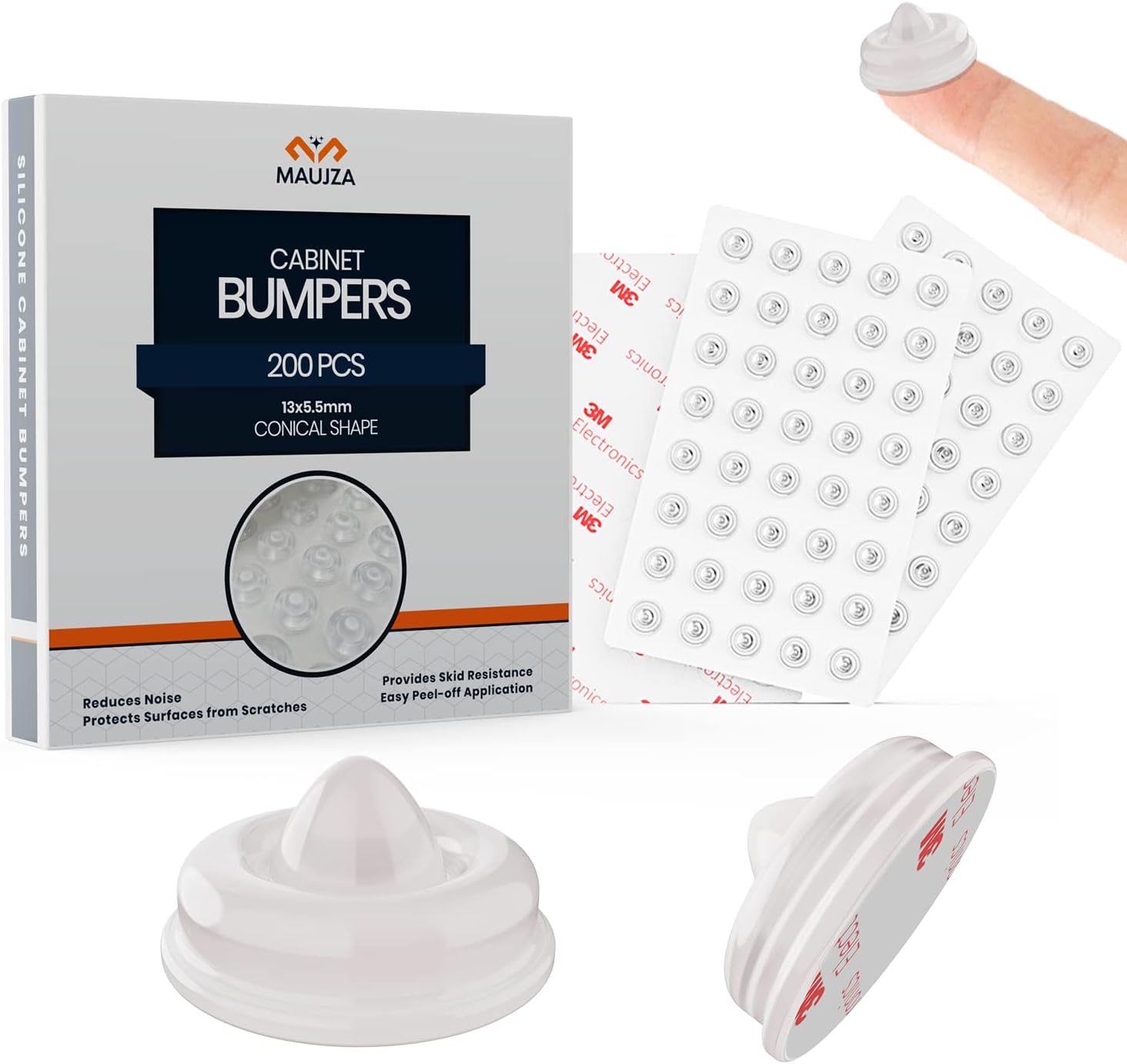 3M SJ5302 Clear Bumpon Blister Pack (96 Bumpons) - Amazon.com