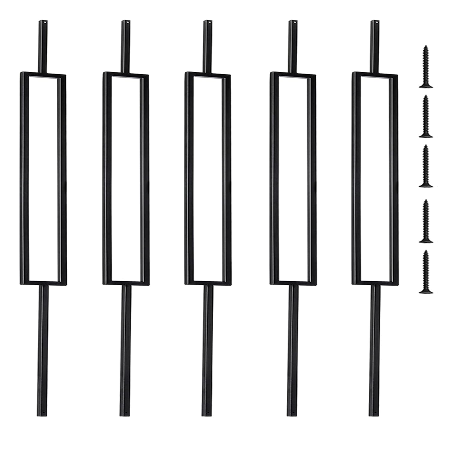 Migoda Wrought Iron Balusters Staircase,10 Pack 1/2 "Baluster with ...