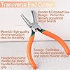 LEONTOOL 6-Inch Transverse End Cutter SMT/SMD Chip Cutters Side Cutting ...