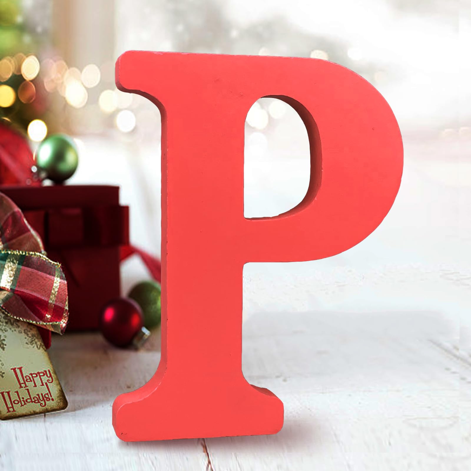 Amazon.com: AOCEAN 6 Inch Red Wood Letters Unfinished Wood Letters for ...