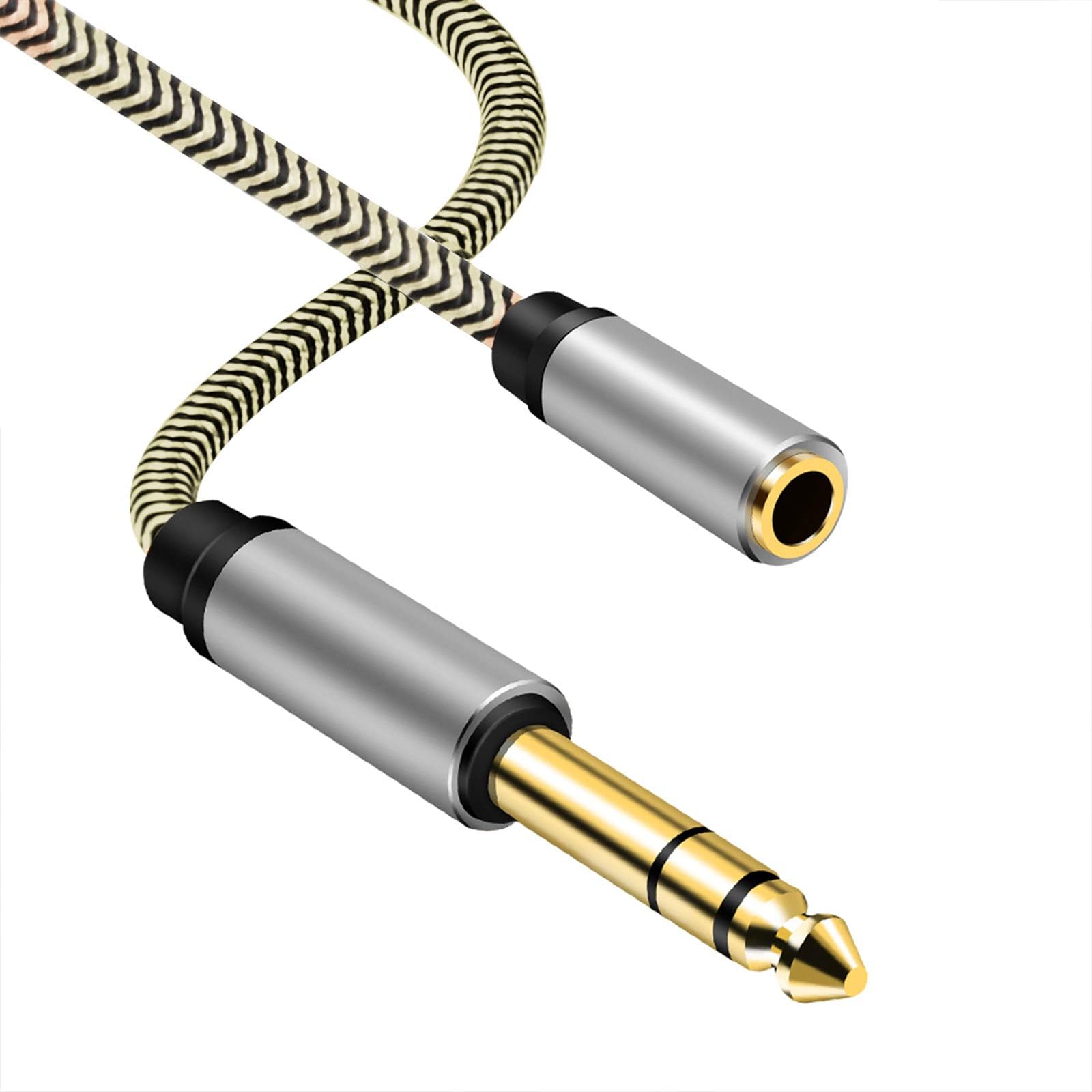 3.5mm to 6.35mm Cable,6.35mm 1/4" Audio Male to 3.5mm 1/8" Female ...