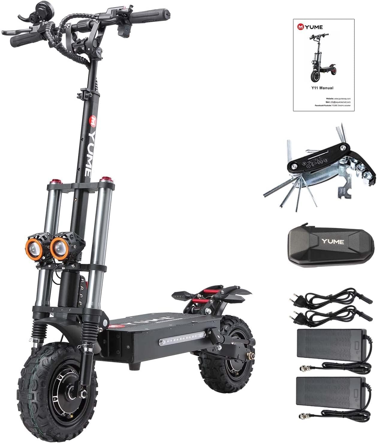 Amazon.com: M YUME SCOOTER Y11 Electric Scooter 31.5AH Battery 60V ...