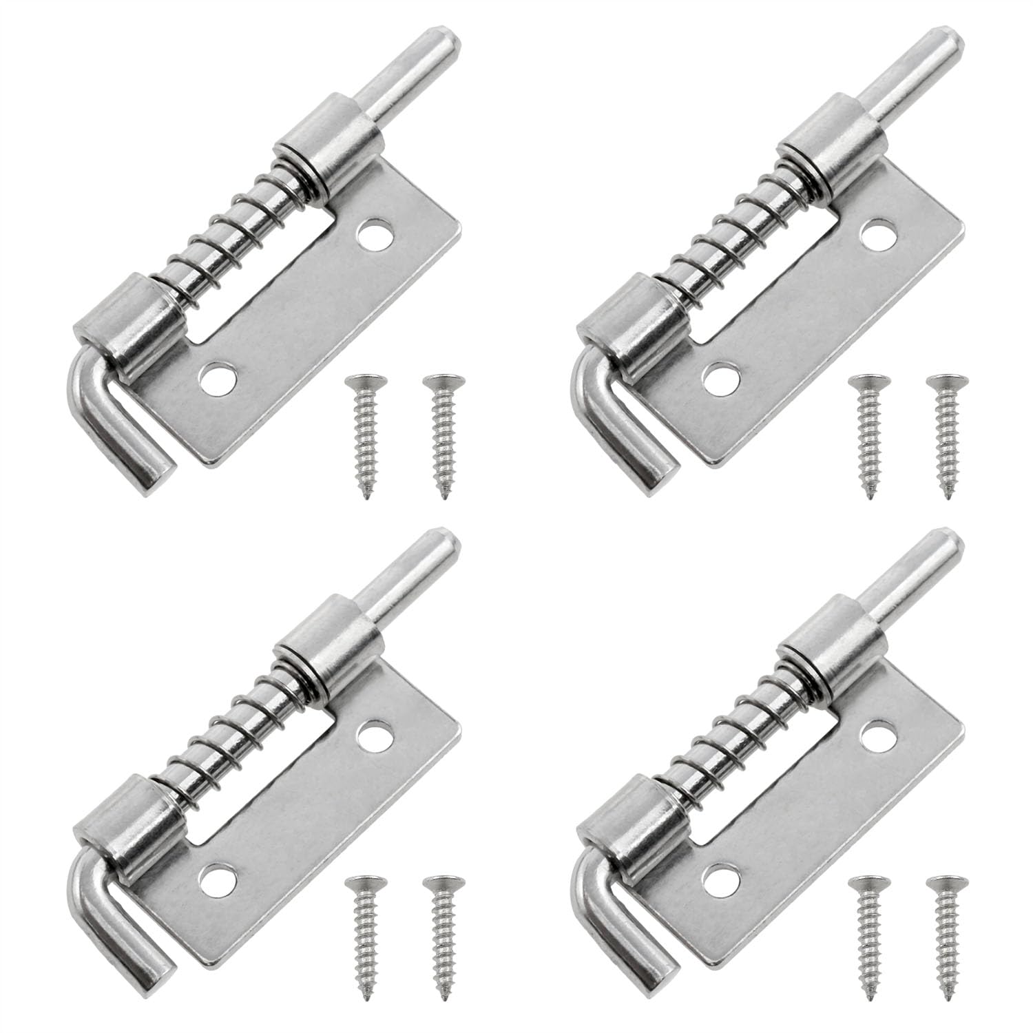 Dookoe 304 Stainless Steel Flat Pin Spring Latch Movable Spring Bolt ...