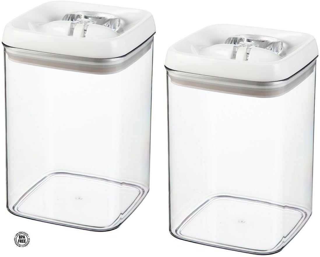 Amazon.com: (2 Pack) Felli Flip Tite Acrylic Food Storage Rectangular ...