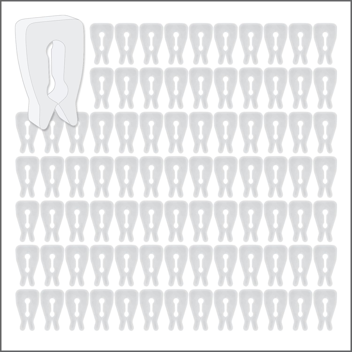 Amazon.com: 100 Pack Inventory Control Clips, Peg Hook Product Stoppers ...