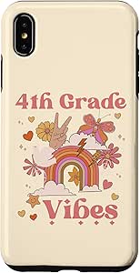 Amazon.com: iPhone XS Max 4th Grade Vibes School Groovy Retro Girl Boho ...