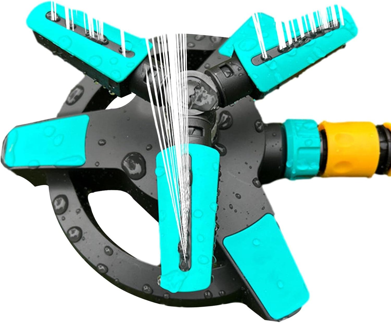 Amazon.com : 360 Degree Rotating Grass Sprinkler, Solid Abs Automatic ...