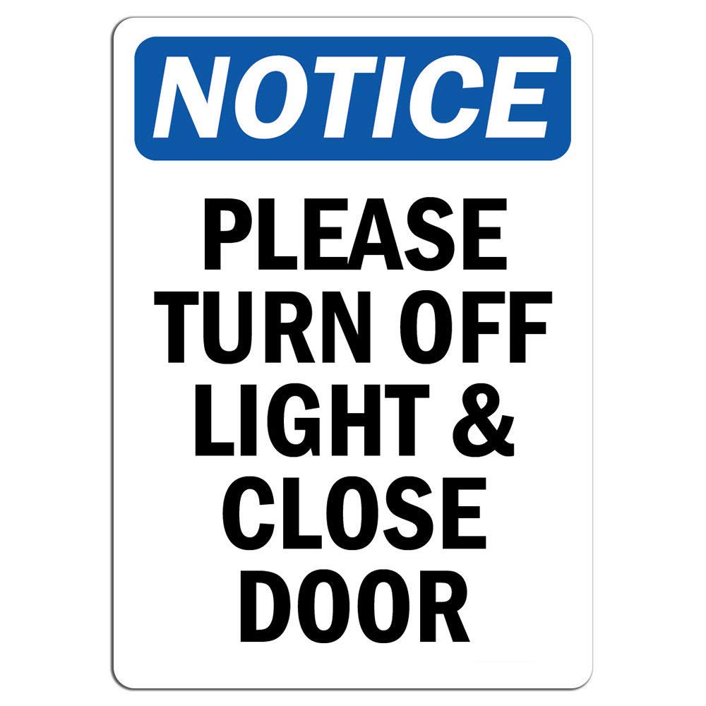 Light Switch Off Signs