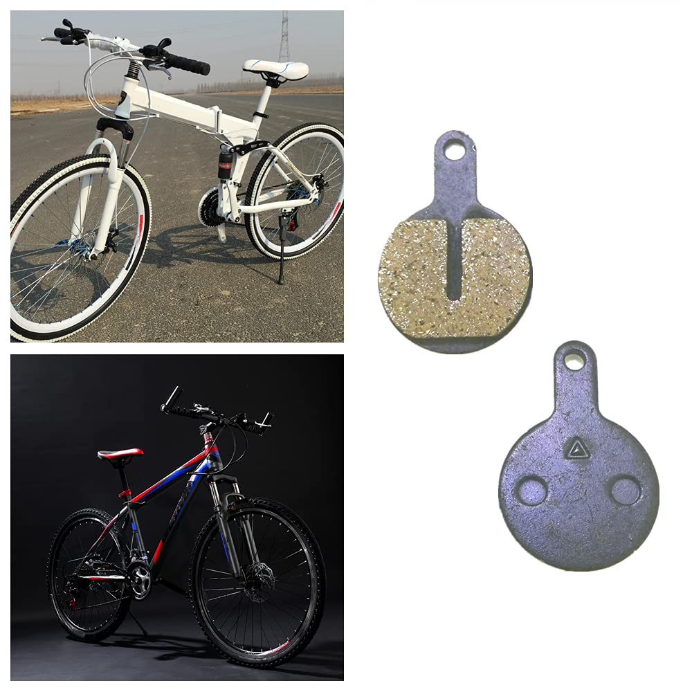 Bike Break Pads 4 Pairs Bicycle Disc Brake Pads | Resin Semi-Metallic ...
