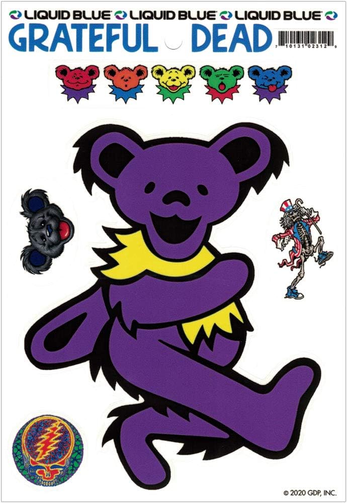 Amazon.com: Grateful Dead Red Dancing Bear - Bumper Sticker/Decal ...