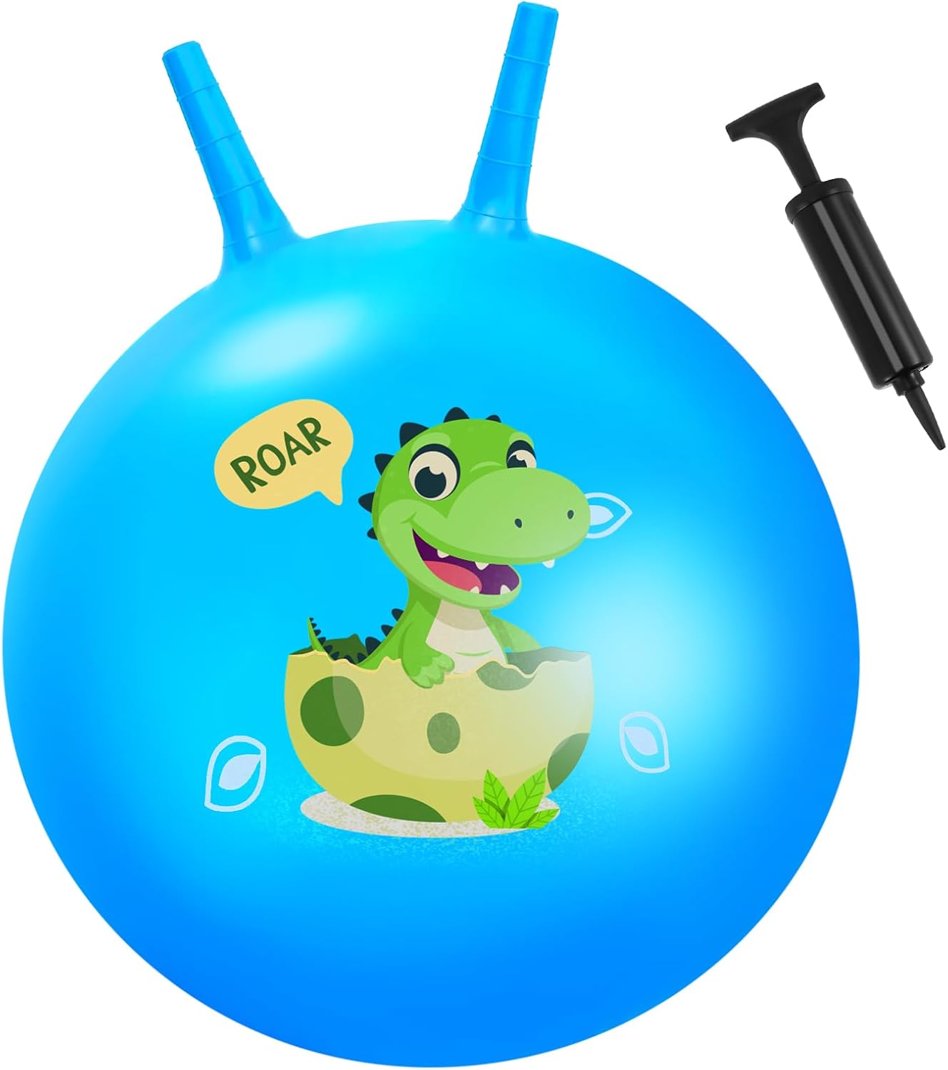 Blulu 24 Inch Dinosaur Space Hopper with Handle Hopper Ball with Pump ...